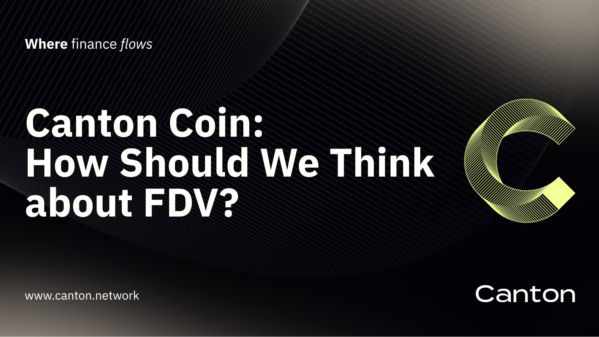 Canton Coin: How Should We Think about FDV?